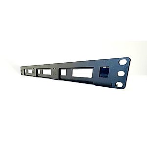 MyElectronics 19 inch rack mount 1U for 1-3 pcs RASPBERRY Pi/low NUC with black brackets