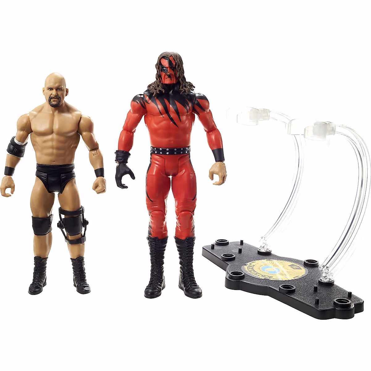 Mattel WWE “Stone Cold” Steve Austin vs Kane Championship Showdown 2-Pack 6-inch Action Figures Monday Night RAW Battle Pack for Ages 6 Years Old & Up