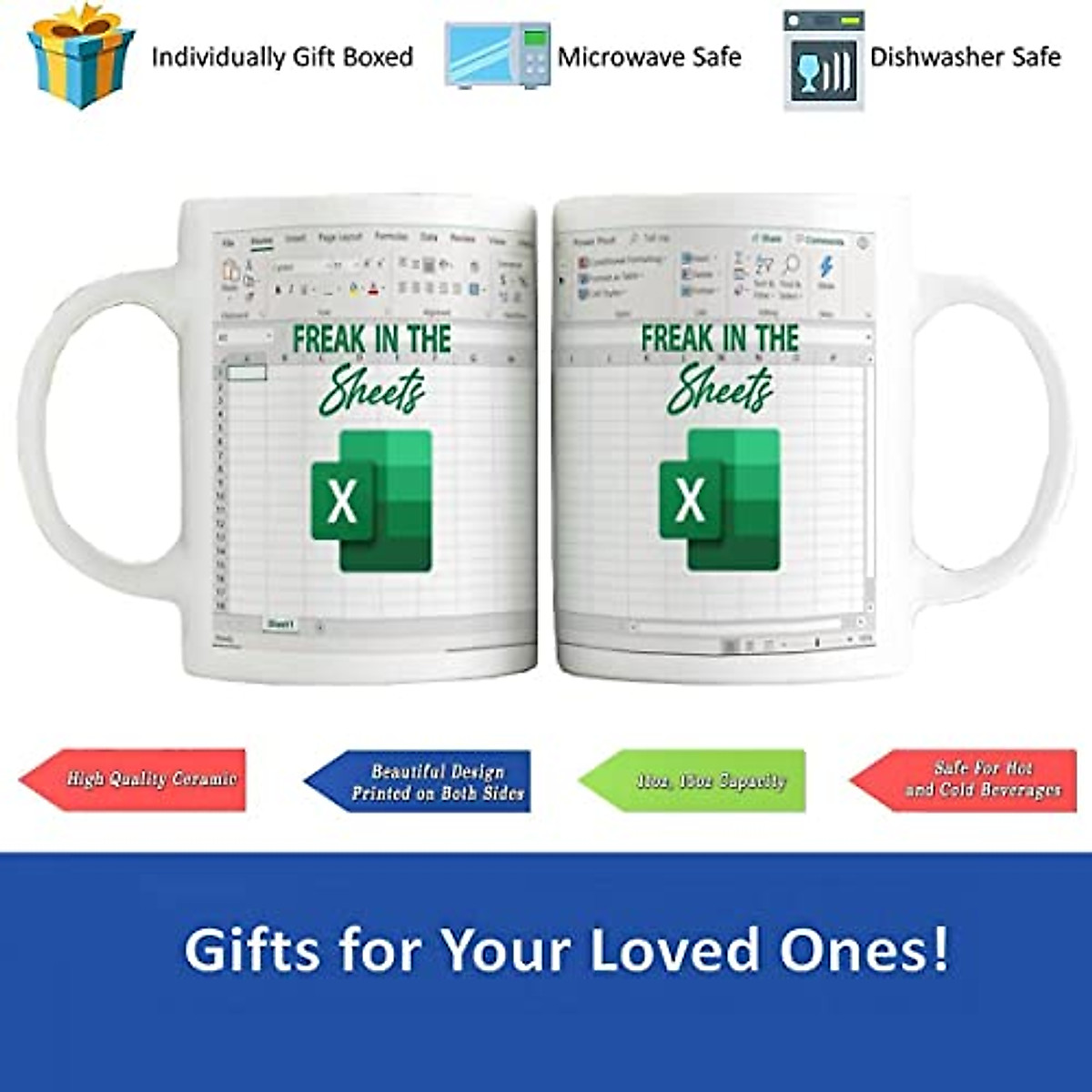 FITWICK Freak In The Sheets For Accountant Gifts coffee Mug, This Calls For A Spreadsheet Gift Coffee Mug, Accountant Gifts Mug Ceramic 11Oz