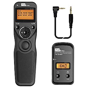 Pixel TW-283 E3 Wireless Shutter Release Remote Control Compatible for Canon Eos R6 RP XT XTi XS XSi T1i T2i T3 T3i T4i T5 T5i T6i T7i T8i 1300D 1100D 1000D 550D 500D 450D 400D 350D 300D 90D