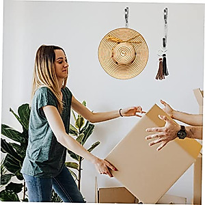 SECFOU 1 Pair Clothes Tool Storage Aluminum Hooks More Telescoping Hanging Organizer Pool for and Accessories Rakes Rod Poles Leaf Maintenance Vacuum Life Saver Fence Garden