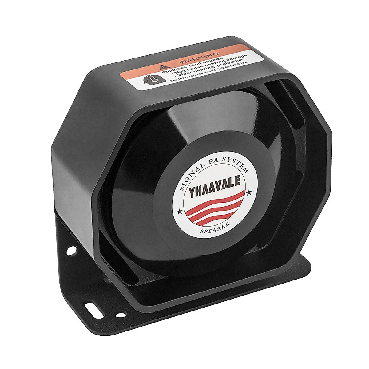 YHAAVALE 920 Car Amplifier Police Siren & Metal Ultra Slime Octagon Flat Speaker,DC12V 100W Multi-Tones Wireless Remote Control with Mic Loudspeaker Emergency Electronic PA System