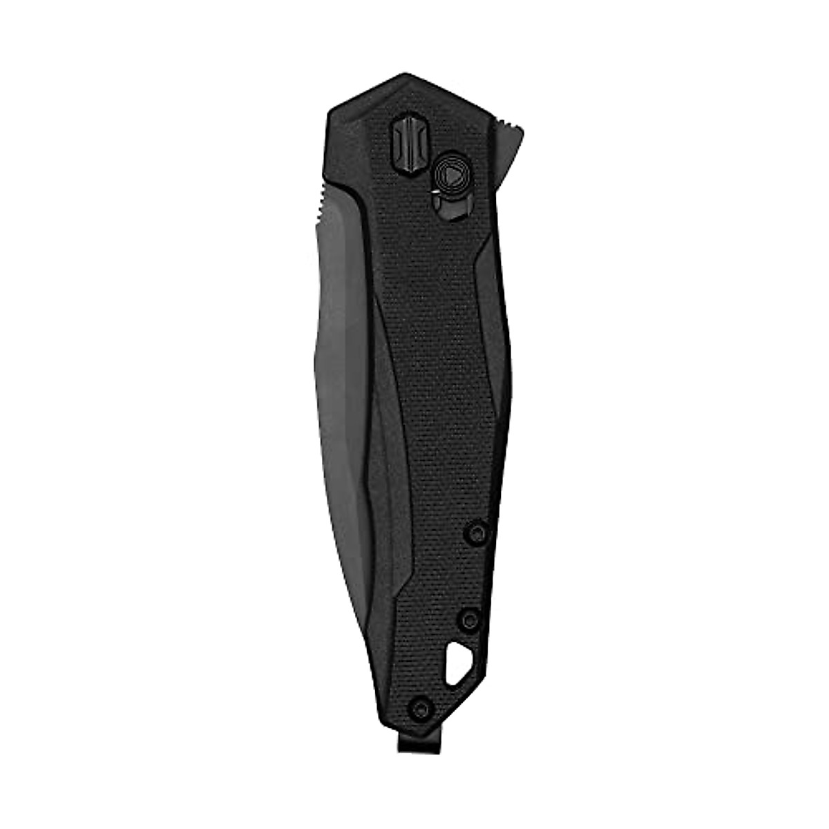 Kershaw Monitor Folding Pocket Knife, 3 Inch Black Blade with D2 Steel, DuraLock Locking Mechanism, Pocketclip
