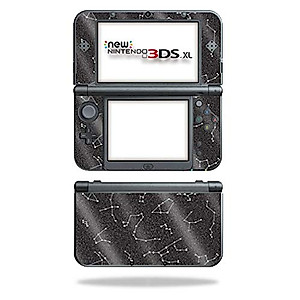 MightySkins Glossy Glitter Skin for Nintendo New 3DS XL (2015) - Constellations | Protective, Durable High-Gloss Glitter Finish | Easy to Apply, Remove, and Change Styles | Made in The USA