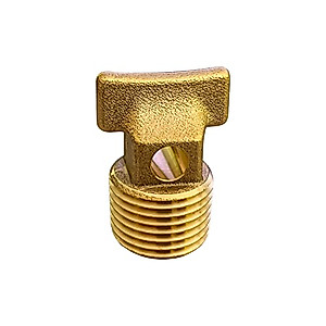 SEASAIL Boat Garboard Drain Plug 1/2" NPT Thread Solid Brass Drain Plugs commonly Used in Boat Hulls Drain Plug