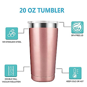 Mamihlap I Fuking Love You Travel Mug Tumbler.Funny Valentine's Day Anniversary Birthday Christmas Day Gifts for Men Women Wife Husband Boyfriend Girlfriend(20 oz Rose Gold),(X18-1)