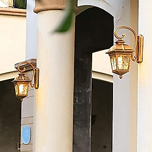Praee Wall Light Lamp European Outdoor Waterproof Aisle Garden Home Balcony Villa Gate Courtyard Corridor Lights Prevent Rust Lighting Fixture for Ggate Staircase