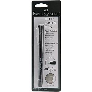 Faber-Castel Extra Superfine PITT Artist Pen, Black