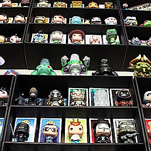 1 Classic Display Case for 4 in. Funko Pop Vinyl Collectible Toy Figures, Black Cardboard