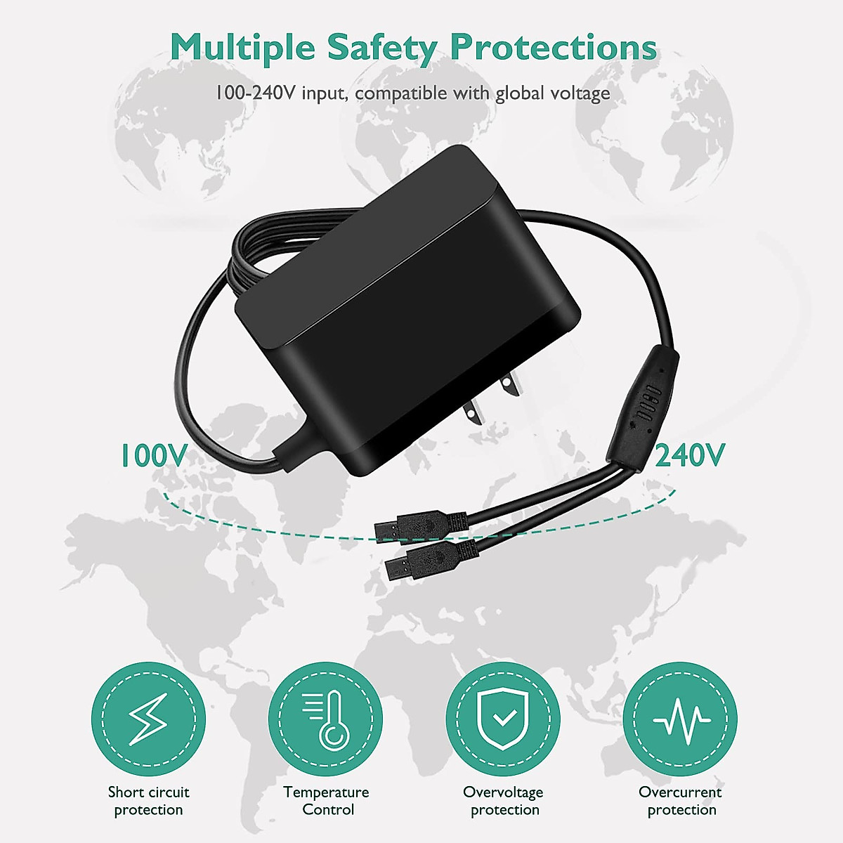 Lnauy Sportdog Charger Compatible with SportDOG SD-425 / SD-425S / SD-425CAMO / SD-825 Remote Trainer Replacement Power Supply Adapter Cord