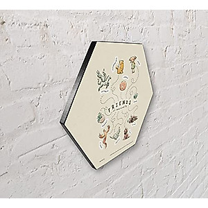 Harry Potter - Charming Vintage Friends Nursery - 11.5” X 10” Hexagon KNEXAGON Wood Print – Tabletop Display, Hang Alone or Connect to Other Pieces – Officially Licensed Collectible