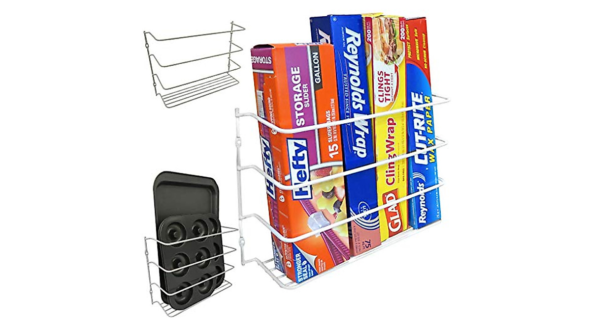 Organize Wraps & Foil: Evelots 2 Pack Kitchen Rack Mount