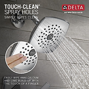 Delta Faucet Ashlyn 14 Series Single-Function Shower Faucet Set, Full Body Spray Shower Head, Chrome Shower Faucet, Delta Shower Trim Kit, Chrome T14264 (Valve Not Included)