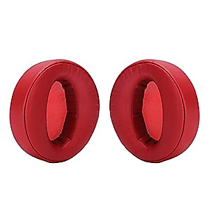 Ear Pads Cushion Replacement for Sony MDR?XB950BT, PU Leather Headphone Earpads Replacement Parts, Comfortable to wear(red)