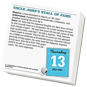 Uncle John’s Bathroom Reader Page-A-Day Calendar 2023: A Year of Humor, History, Facts & Fun