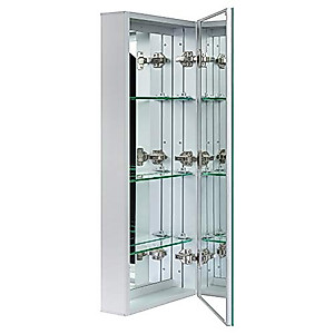 Miseno MNO3615MCBN MMC3615MC 15" x 36" Frameless 1 Door Medicine Cabinet