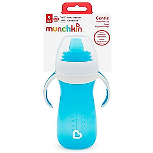 Munchkin® Gentle™ Transition Sippy Cup with Trainer Handles, 10 Ounce, Blue