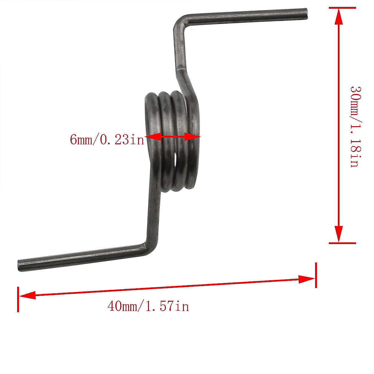 CHENJIN DA61-08314B Refrigerator Divider Door Spring 2PCS Refrigerator Replacement Part Fit for Refrigerators Use with DA61-03230B Door Hinge French