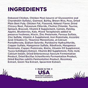 Wellness Complete Health Dry Dog Food with Grains, Natural Ingredients, Made in USA with Real Meat, All Breeds, For Adult Dogs (Chicken & Oatmeal, 15-Pound Bag)