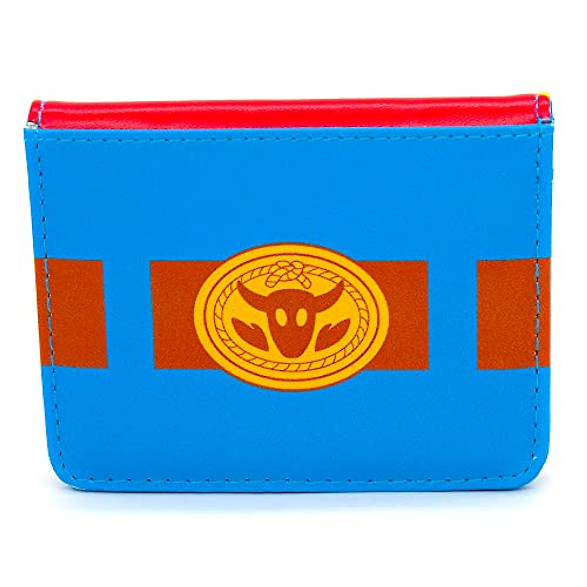 Disney Wallet, ID Fold Over Snap, Pixar, Toy Story Woody Character Close Up Full Color, Vegan Leather