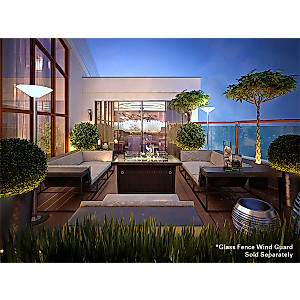 Outland Living Series 403-Espresso Brown Fire Table, Espresso Brown/50,000 BTU