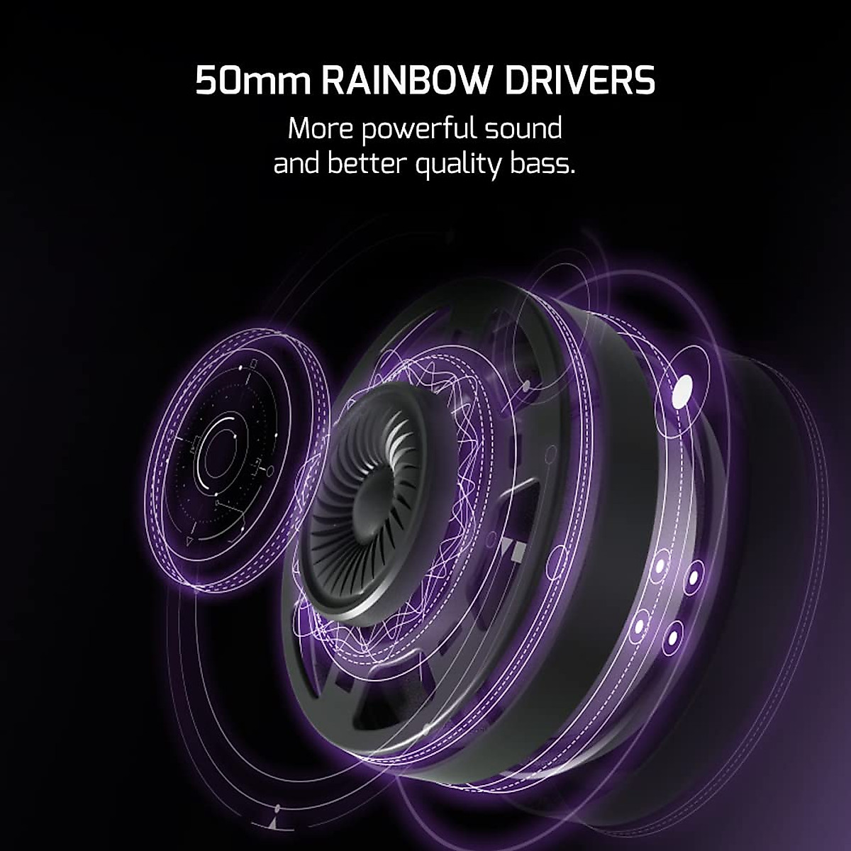 GAMEPOWER Mihawk USB Gaming Headset - 7.1 Virtual Surround Sound, Wired RGB Led Headphones with 50MM Drivers, Comfort Design, 360 Spatial Audio, Noise Cancelling Mic, PC, Laptop, Black