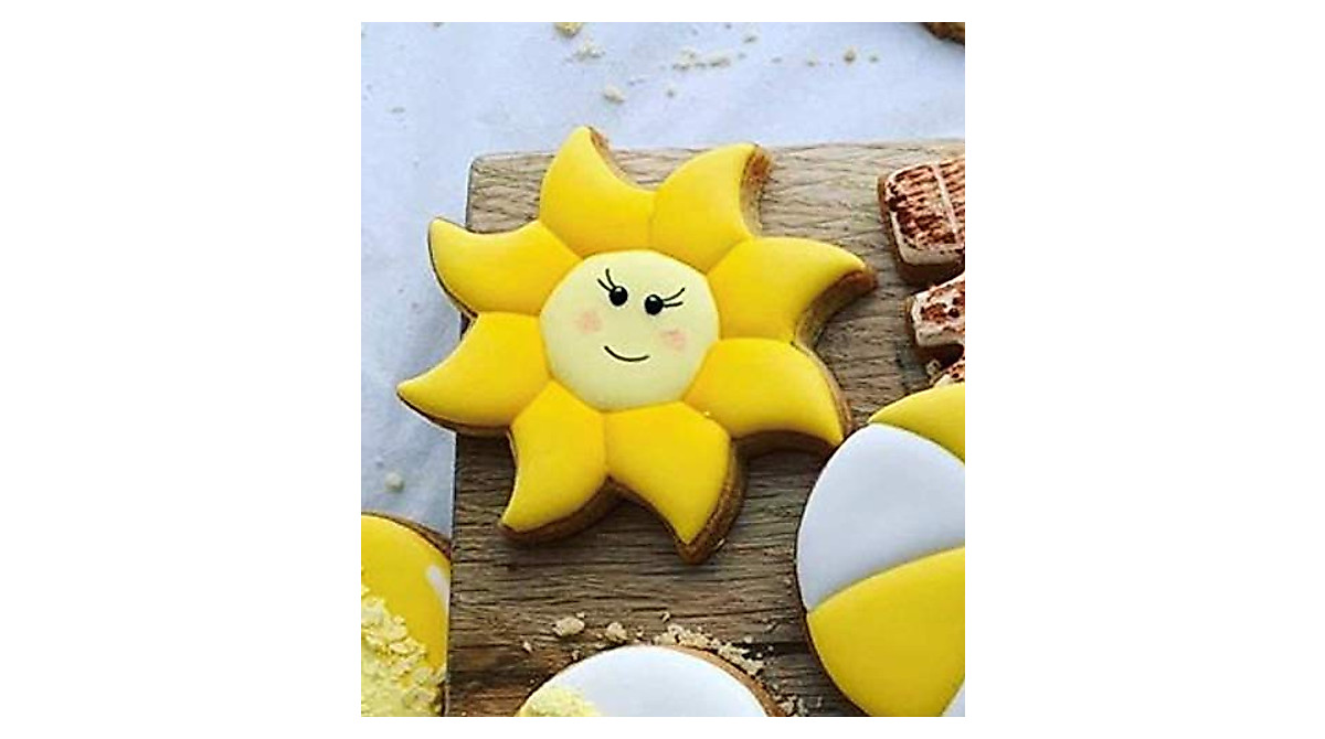 Sun Cookie Cutter 4 inch Made in USA by Ann Clark | Creative Baking Tool