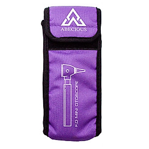 ABECIOUS Mini Otoscope Ear Infection Diagnostic Device Ear Scope with Light Pocket Size Tool 10x Canula Multi Colors