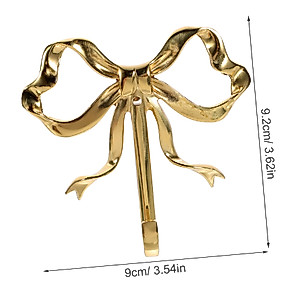 Bow Hook Single Hanger Gold Coat Hooks Bow Shaped Wall Hook Wall Hanging Coat Hook Bathroom Wall Hook