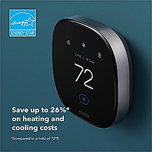 NEW 2022! ecobee Smart Thermostat Premium with Siri and Alexa and Built in Air Quality Monitor and Smart Sensor