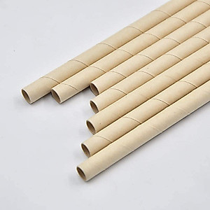 [200 PACK] Biodegradable Bamboo Straws, Individually Wrapped, Compostable Disposable, Eco-Friendly, Durable for Hot & Cold Drinks