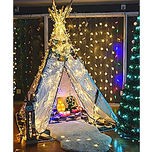 ZHOUDUIDUI Christmas Lights Outdoor, 800LED 330FT Warm White String Lights, 8 Mode Plug in Waterproof Decor Twinkle Lights for Bedroom Xmas Thanksgiving Wedding Party Garden Yard Tree Decoration