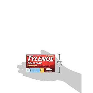 Tylenol Cold Max Daytime Non-Drowsy Cold and Flu Relief, Acetaminophen, 24 ct