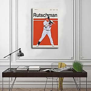 Adley Rutschman Baseball Playe58 Canvas Poster Bedroom Decor Sports Landscape Office Room Decor Gift Frame:12x18inch(30x45cm)