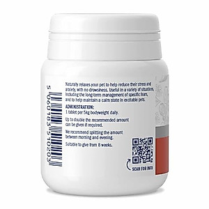 Dorwest Herbs Scullcap and Valerian Tablets for Dogs and Cats 100 Tablets