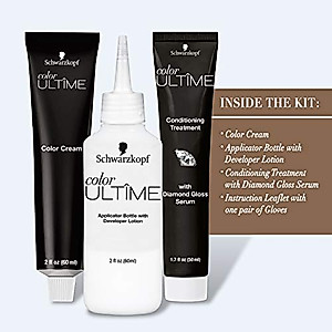Schwarzkopf Color Ultime Permanent Hair Color Cream, 5.5 Medium Parisian Brown (Packaging May Vary)