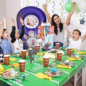 JOiFULi Inflatable Quarterback Football Target Toss Party Game, Sports Toys and Gifts for Kids Boys Girls and Family