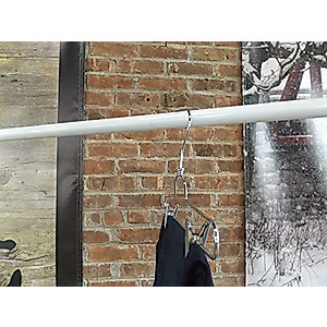 NAHANCO SLD-Pant Metal Pant Hangers, 14", Chrome (Pack of 100)