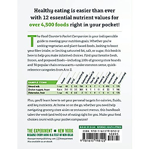 The Food Counter’s Pocket Companion, Fifth Edition: Calories, Carbohydrates, Protein, Fats, Fiber, Sugar, Sodium, Iron, Calcium, Potassium, and Vitamin D―with 30 Restaurant Chains