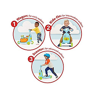 Skip Hop 3-in-1 Baby Activity Push Walker to Toddler Scooter, Zoo Dog