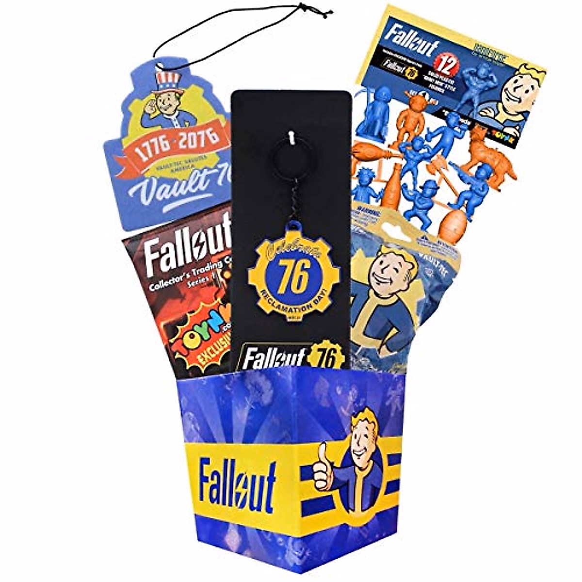 Fallout Merchandise Looksee Mini Box - Nanoforce Figures, Trading Cards