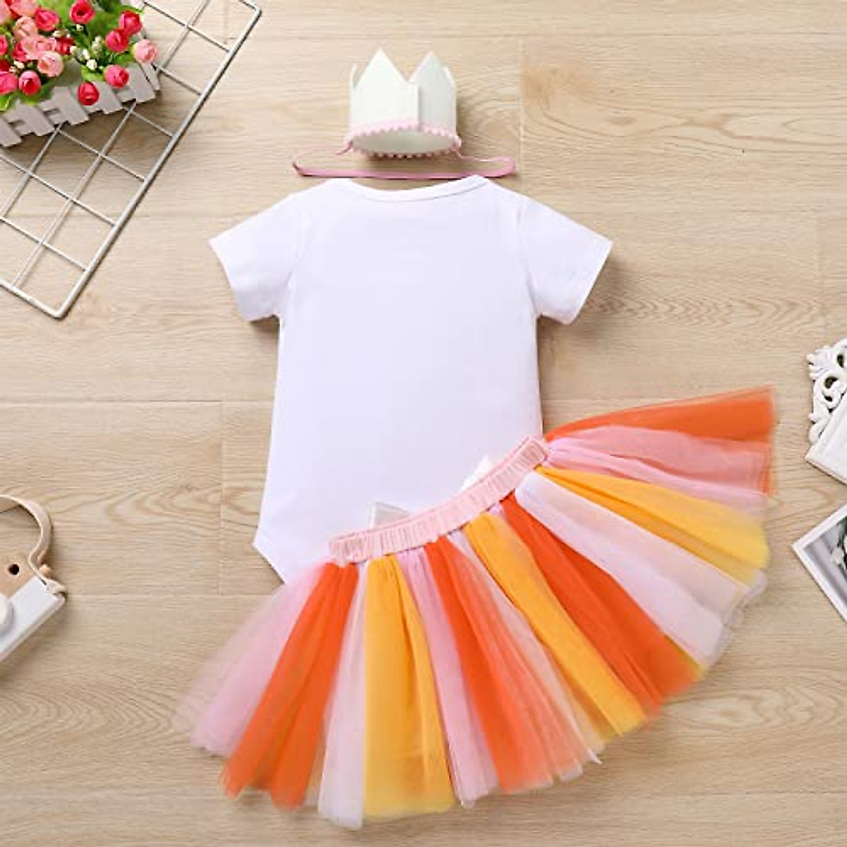 IBTOM CASTLE Boho Sun First Trip Around The Sun Birthday Decorations You are My Sunshine 1st Birthday Outfits for Toddler Infant Newborn Pageant Flower Floral Dance Dress Gift Baptism Sun - one 1T
