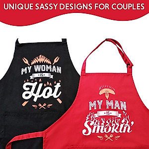 FixGrub Wedding Gifts | Gift for Couples, Anniversary | Bridal Shower | Engagement | Gifts for Bride with His Hers Potholders and Gift Box