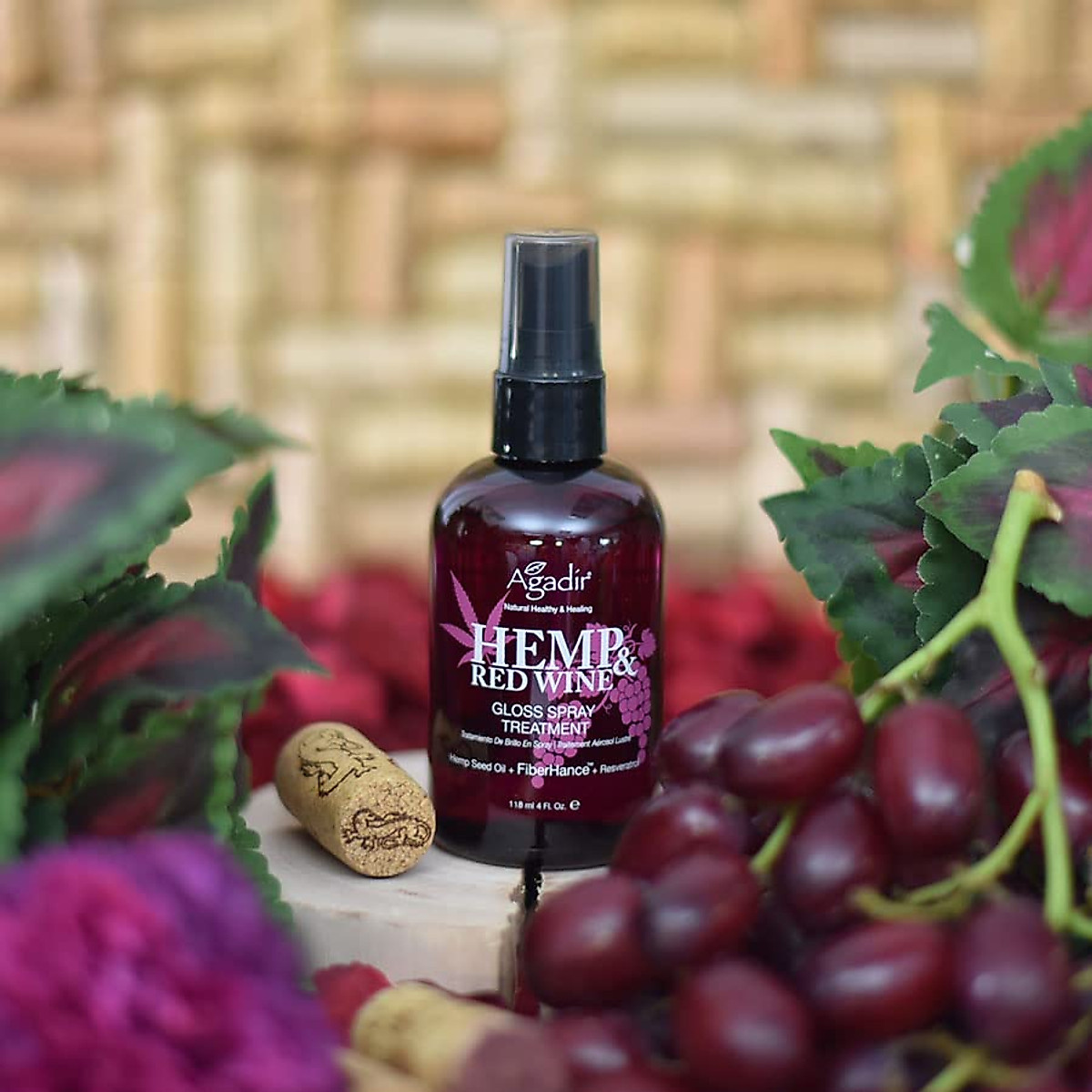 AGADIR Hemp & Red Wine Gloss Spray Treatment, 4 fl. oz.