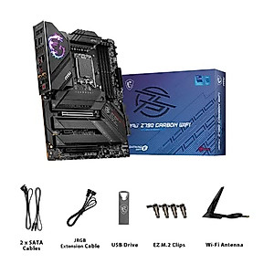 MSI MPG Z790 Carbon WiFi Gaming Motherboard (Supports 12th/13th Gen Intel Processors, LGA 1700, DDR5, PCIe 5.0, M.2, 2.5Gbps LAN, USB 3.2 Gen2, Wi-Fi 6E, ATX)