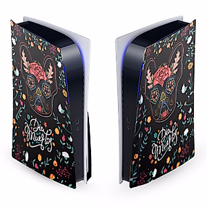 Head Case Designs Officially Licensed Klaudia Senator Day Of The Dead French Bulldog Vinyl Faceplate Sticker Gaming Skin Decal Cover Compatible With Sony PlayStation 5 PS5 Disc Edition Console