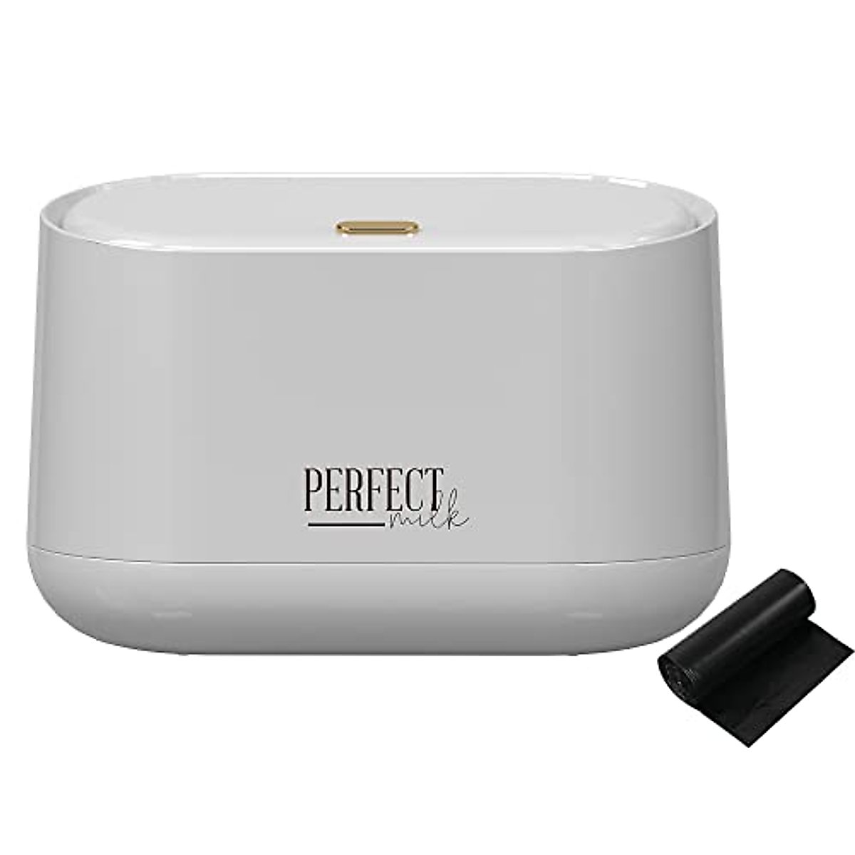 Mini Trash Can Tiny Garbage Can with Lid Modern High-Luxury Design Countertop Garbage Can for Desk ,Counter, Tabletop, 0.5 Gallon Trash Bin (White)