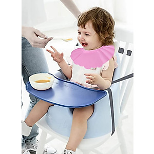 ericotry 3psc Soft Adjustable Baby Kids Bathing Shower Cap Wash Hair Shield Direct Visor Cap(Color Random)