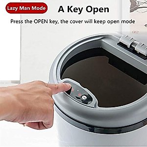 WENLII 11L Intelligent Trash Can Automatic Touchless Induction Motion Sensor Kitchen Wide Opening Sensor Waste Garbage Bin