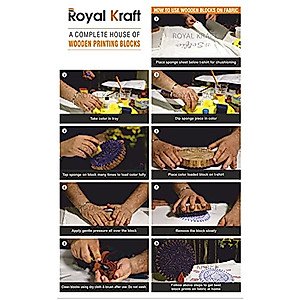 Royal Kraft Assorted Wooden Block Printing Stamps (Set of 25) Bulk01_25